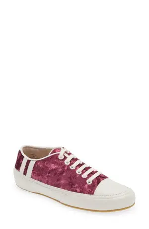 CECILIA NEW YORK Rookie Sneaker - Wine Velvet
