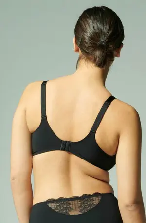 Simone Perele Reve Sheer Underwire 3d Plunge Bra - Black