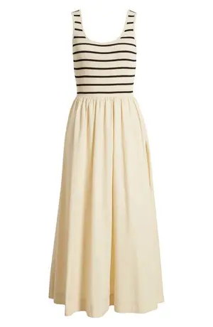Moon River Ribbed Bodice Maxi Sundress