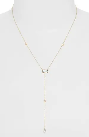 Anzie Dewdrop Topaz Y-necklace