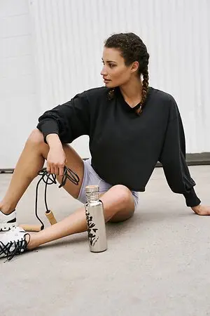 Free People Inspire Layer Long Sleeve Top - Black