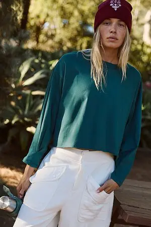 Free People Inspire Layer Top - Evergreen