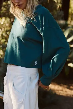 Free People Inspire Layer Long Sleeve Top - Evergreen