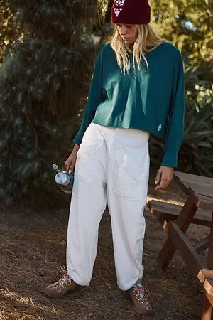 Free People Inspire Layer Long Sleeve Top - Evergreen