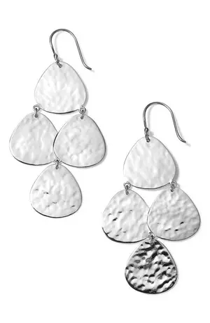 Ippolita Classico Crinkle Nomade Cascade Earrings - Silver