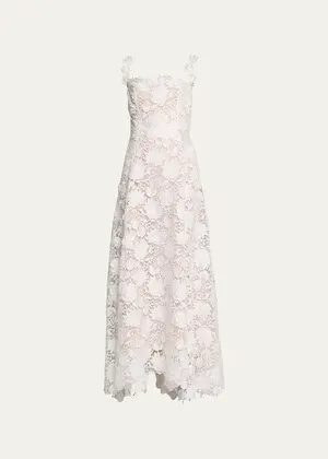 moon lace dress The Harmony Dress in White Chantilly Lace