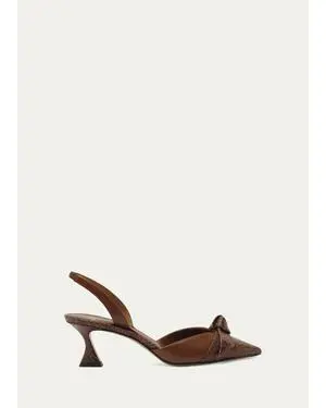 ALEXANDRE BIRMAN 60mm Clarita Suede Slingback Pumps - Espresso