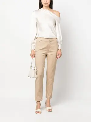 Ralph Lauren Lakythia Slim-fit Trousers - Neutrals