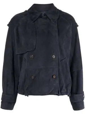 Brunello Cucinelli Monilli-detail Suede Jacket