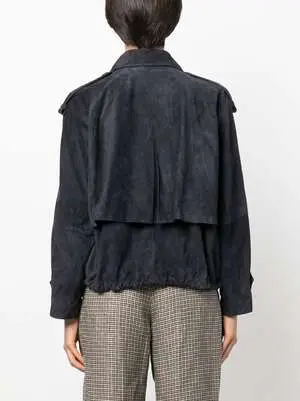 Brunello Cucinelli Monilli-detail Suede Jacket