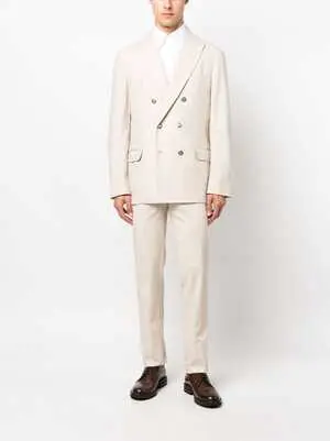 Brunello Cucinelli Peak-lapel Double-breasted Blazer