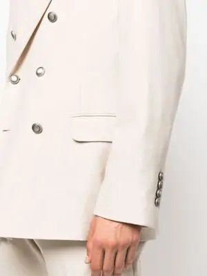 Brunello Cucinelli Peak-lapel Double-breasted Blazer