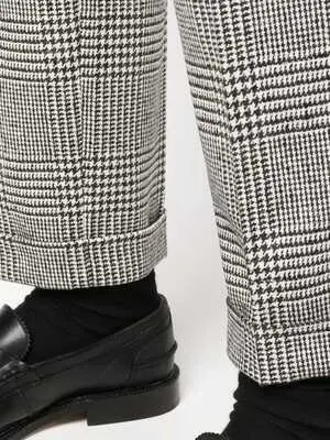Brunello Cucinelli Plaid-check Pleated Trousers