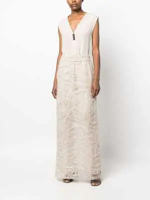 Brunello Cucinelli Monili-embellished Sleeveless Top