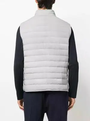 Brunello Cucinelli Quilted Down Gilet - Grey