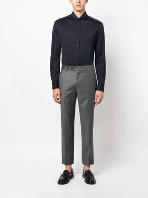 Brunello Cucinelli Long-sleeved Silk-cotton Shirt