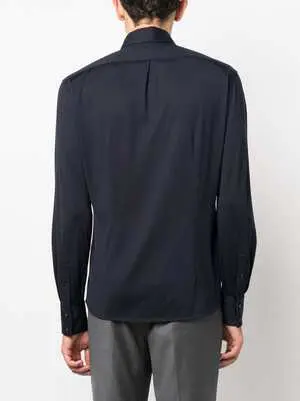 Brunello Cucinelli Long-sleeved Silk-cotton Shirt