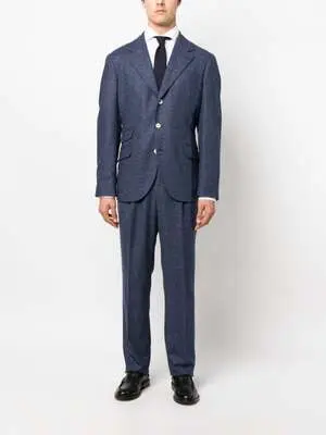 Brunello Cucinelli Dart-detailored Tweed Tailored Trousers