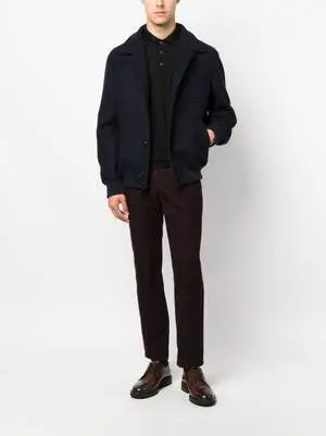 Brunello Cucinelli Logo-embroidered Corduroy Trousers