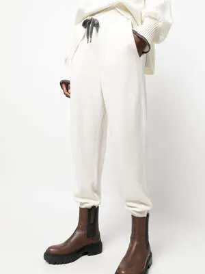 Brunello Cucinelli Tapered-leg Cashmere Track Pants