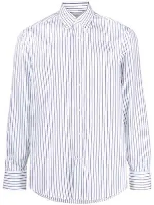 BRUNELLO CUCINELLI Striped Button-up Cotton Shirt