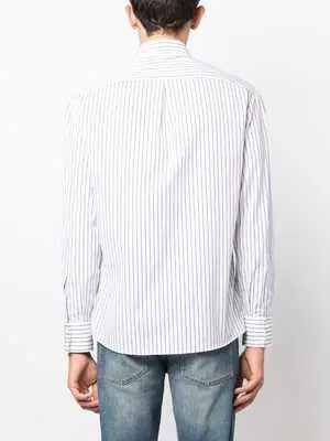 Brunello Cucinelli Striped Button-up Cotton Shirt