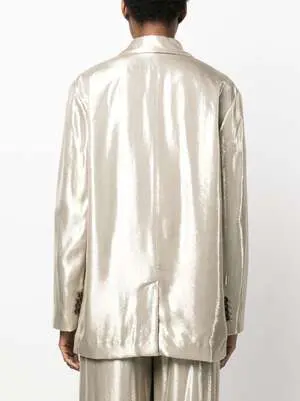Brunello Cucinelli Metallic Single-breasted Blazer