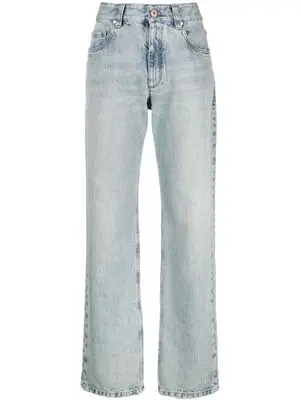 Brunello Cucinelli Straight Leg Stonewashed Jeans