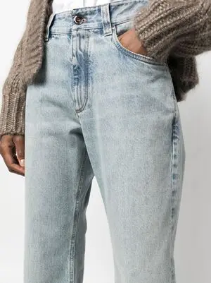 Brunello Cucinelli Straight Leg Stonewashed Jeans