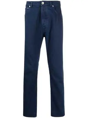 Brunello Cucinelli Slim-cut Cotton Jeans - Blue