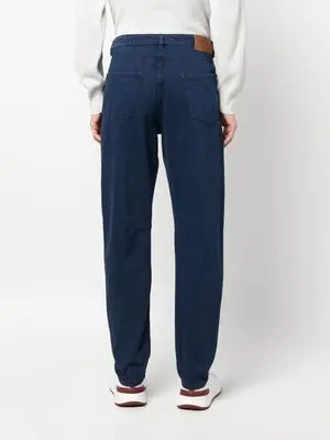 Brunello Cucinelli Slim-cut Cotton Jeans - Blue