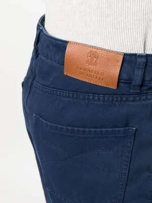 Brunello Cucinelli Slim-cut Cotton Jeans - Blue