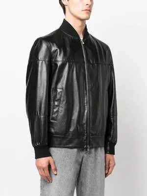 Brunello Cucinelli Leather Bomber Jacket