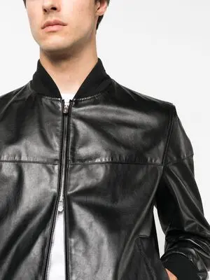Brunello Cucinelli Leather Bomber Jacket