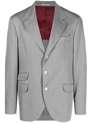 Brunello Cucinelli Single-breasted Cotton Blazer