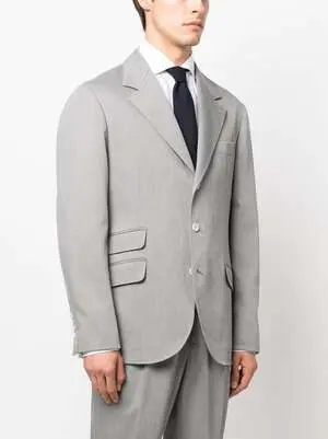 Brunello Cucinelli Single-breasted Cotton Blazer
