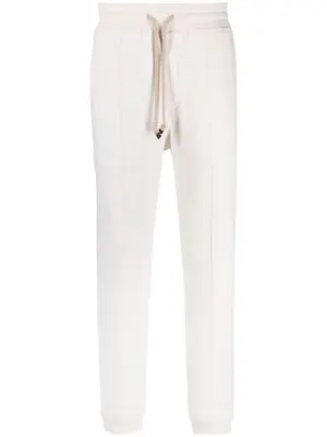 Brunello Cucinelli Drawstring Cotton Track Pants