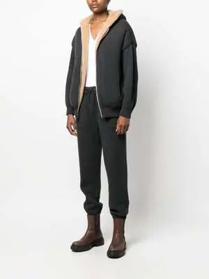 Brunello Cucinelli Ribbed-knit Cashmere Track Pants
