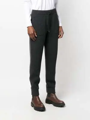 Brunello Cucinelli Ribbed-knit Cashmere Track Pants