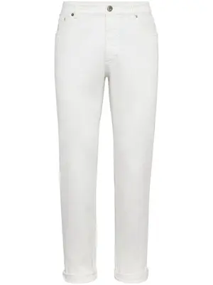 Brunello Cucinelli Slim-fit Jeans - White