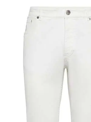 Brunello Cucinelli Slim-fit Jeans - White