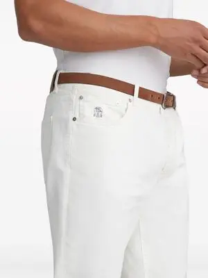 Brunello Cucinelli Slim-fit Jeans - White