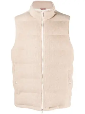 Brunello Cucinelli Corduroy Padded Down Gilet