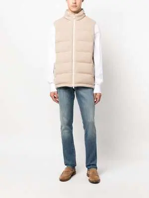 Brunello Cucinelli Corduroy Padded Down Gilet
