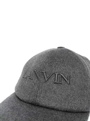 LANVIN Embroidered-logo Wool Felt Cap