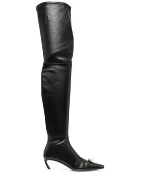 LANVIN Swing Crystal-embellished Thigh-high Boots