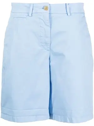 Tommy Hilfiger Embroidered Logo Cotton-lyocell Blend Shorts