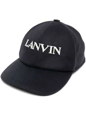 LANVIN Embroidered-logo Felt Cap