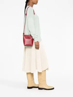 JIL SANDER Giro Leather Crossbody Bag - Red