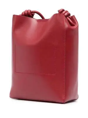 JIL SANDER Giro Leather Crossbody Bag - Red